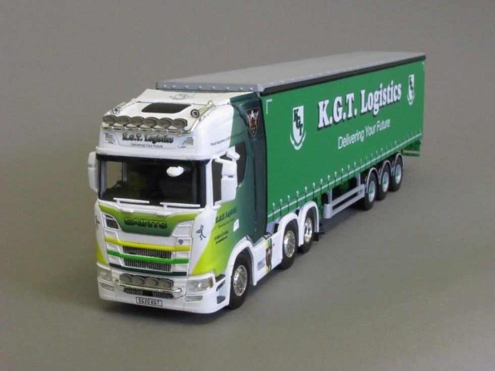 KGT Logistics 1:50 scale model Scania truck - KGT Logistics