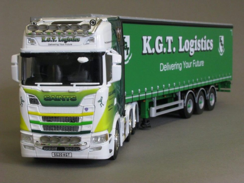 KGT Logistics 1:50 scale model Scania truck - KGT Logistics